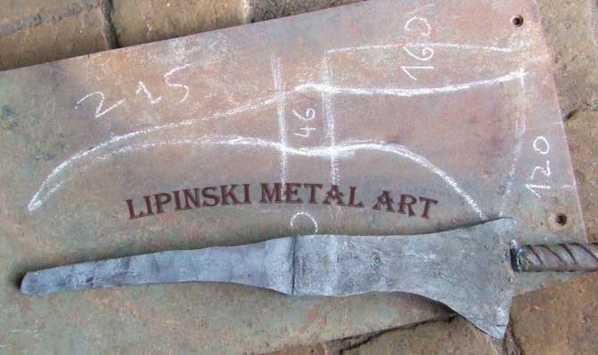 Lipiński Metal Art: Dolabra. Rzymski topór – kilof, Roman axe – pickaxe