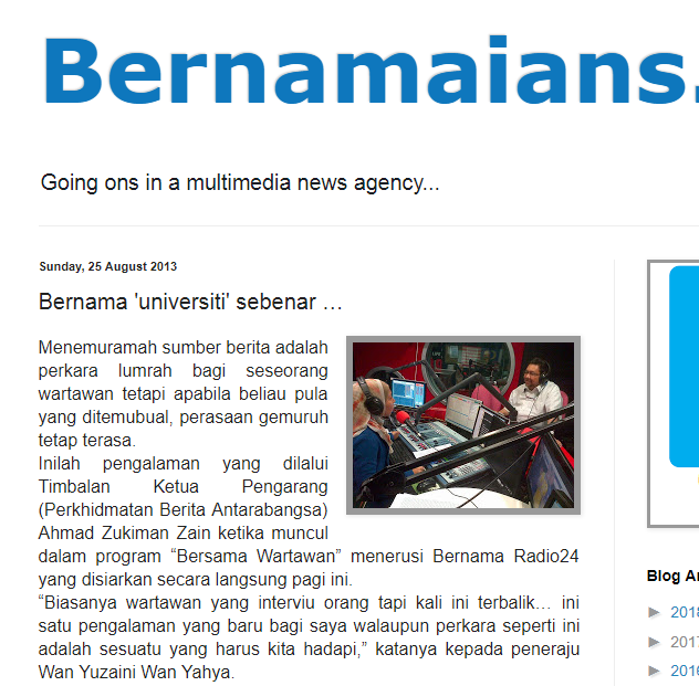 Bernamaians...: Nostalgia catatan pengalaman...