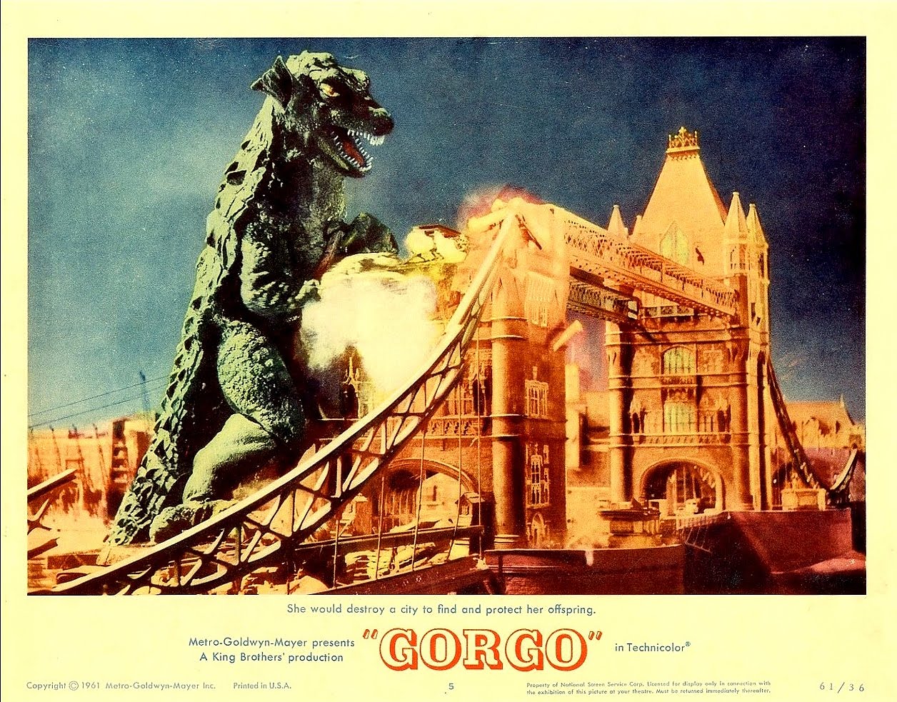 model ships in the cinema: Gorgo 1961