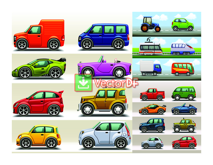 Vector Xe ô tô, siêu xe - Cars Vectors