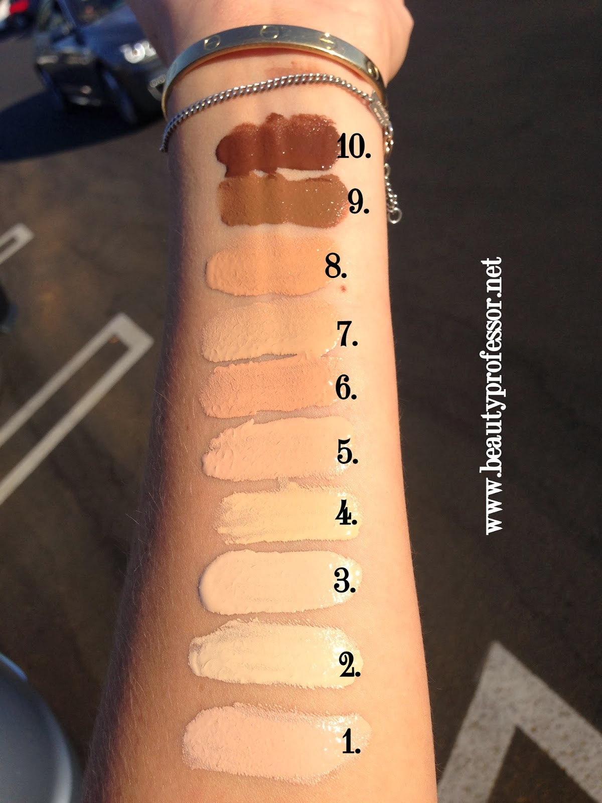 By Terry Densiliss Foundation...Swatches of Every Shade! | Beauty ...