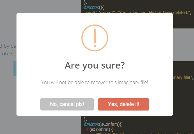 WEB & Database: dialog box หรือ alert box สวยๆ ด้วย sweetalert