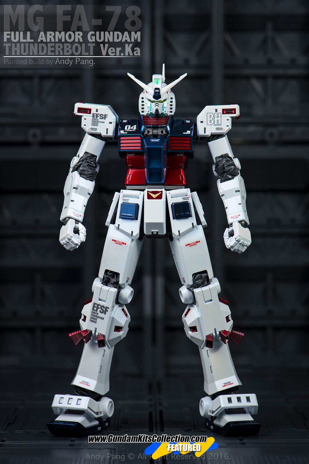 Painted Build: MG 1/100 Full Armor Gundam [Gundam Thunderbolt ver.] Ver ...