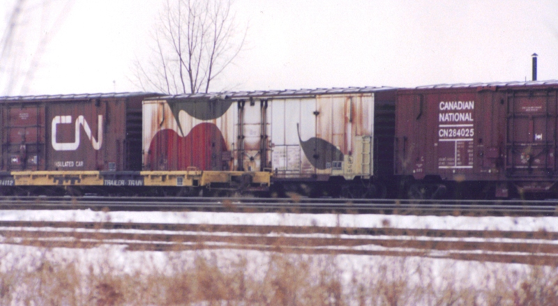 Trackside Treasure: CN Insulated Boxcars in MOW Service