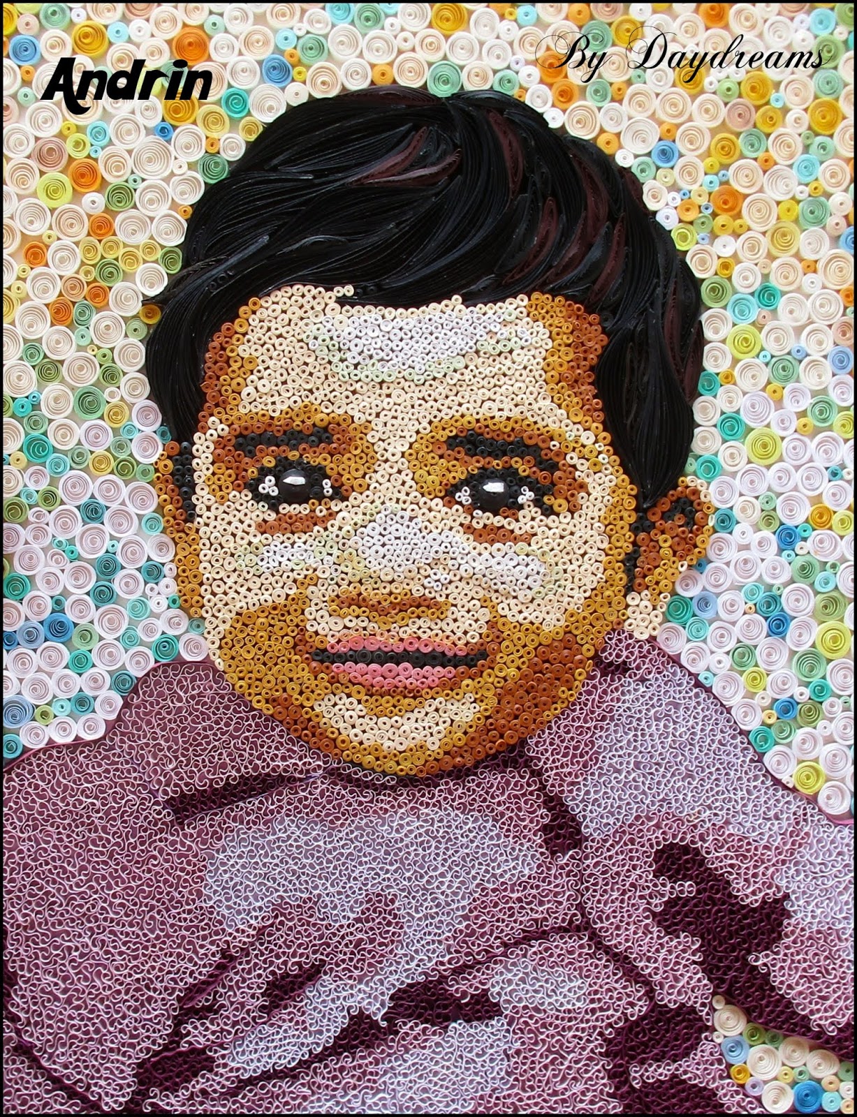 DAYDREAMS: Quilled Portrait -Andrin