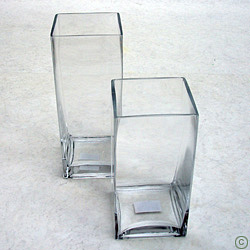 Rectangular Glass Vases