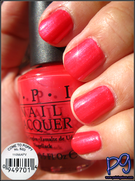 OPI Come to Poppy - Polish Galore