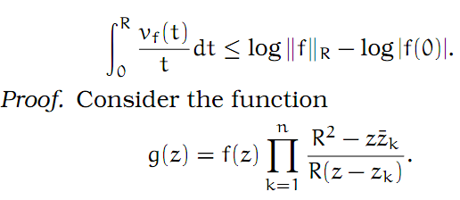Complex Analysis: #30 Jensen`s Formula | Physics Reference