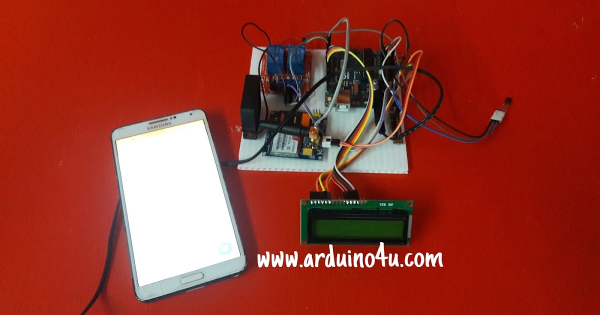 Projek Elektronik Arduino4u.com: 153-Temperature Control SMS