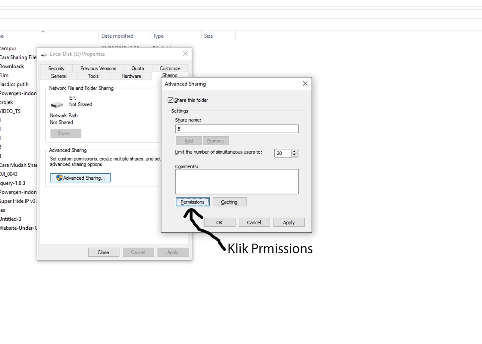 Cara Sharing Drive atau Local Disk Pada Windows | Belajar Pinter