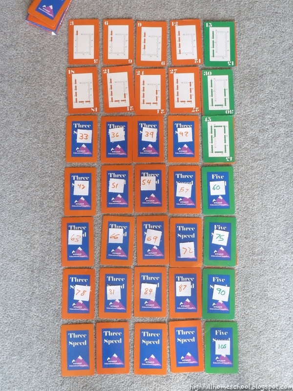 Highhill Homeschool: Speed! - Patterns in the Cards - Multiples