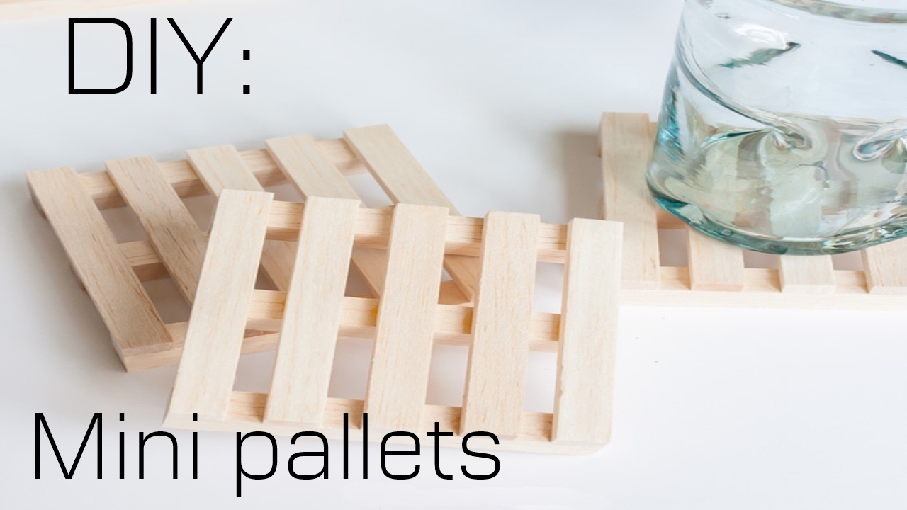 DIY: mini-paletes | DIY: MINI PALLET COASTER | Mania de diy