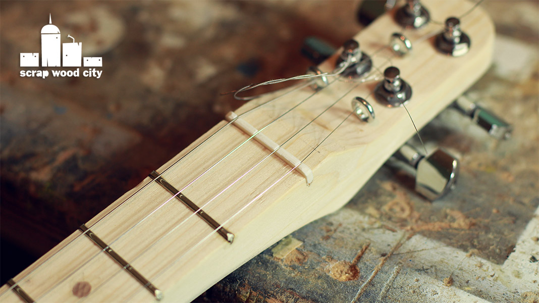 scrap wood city: DIY electric canjo guitar