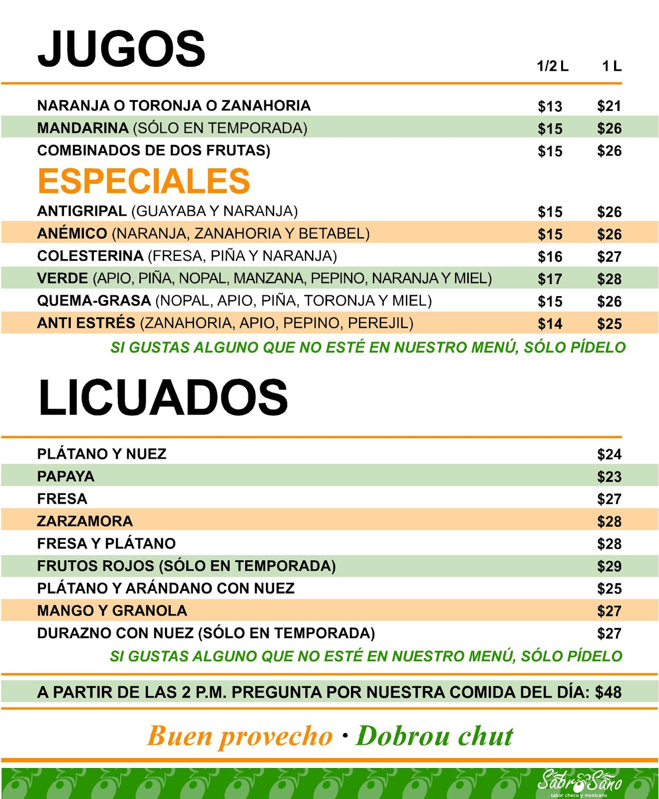 SabroSano Franquicia: Jugosy licuados en SabroSano