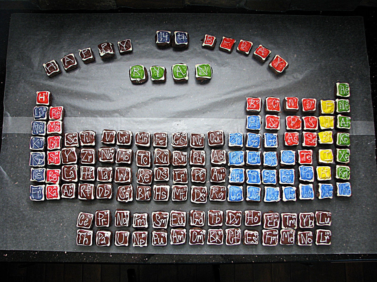 Memories for Later: Periodic Table of Elements Cake