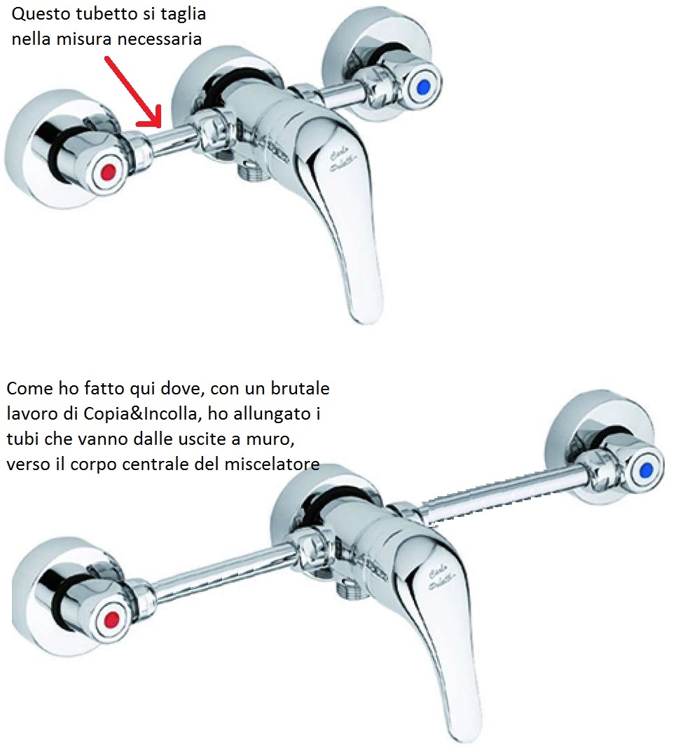 Esperienze Utili: Rubinetti doccia separati; si può sostituirli con un ...