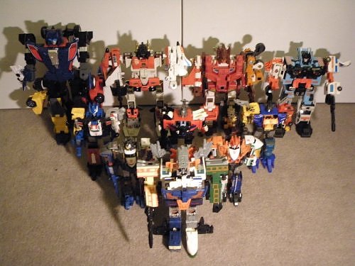 Heroic Decepticon: Transformers: Second Generation, also called "Gestalts"