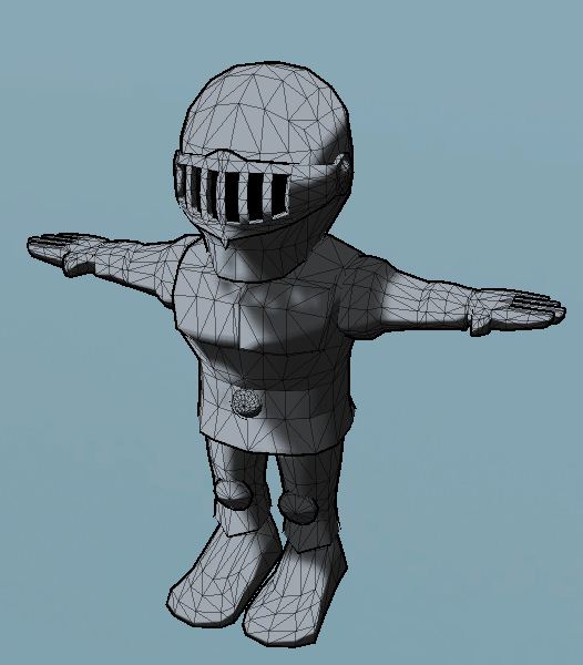 Adam Pajor's blog: (Game Dev / Modeling) Cartoon Knight (WIP)