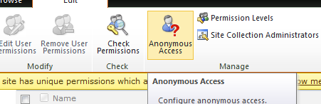 SharePoint Kings: Anonymous access in SharePoint 2010 Survey