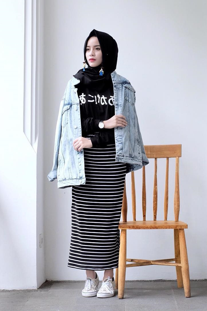 92+ Populer Fashion Hijab Rok Span, Model Hijab