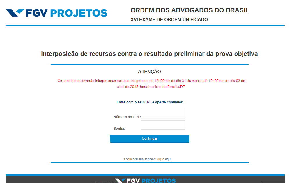 APROVAÇÃO NA OAB: Iniciou o prazo para interposição de recursos para 1ª ... APROVAÇÃO NA OAB: Iniciou o prazo para interposição de recursos para 1ª ...