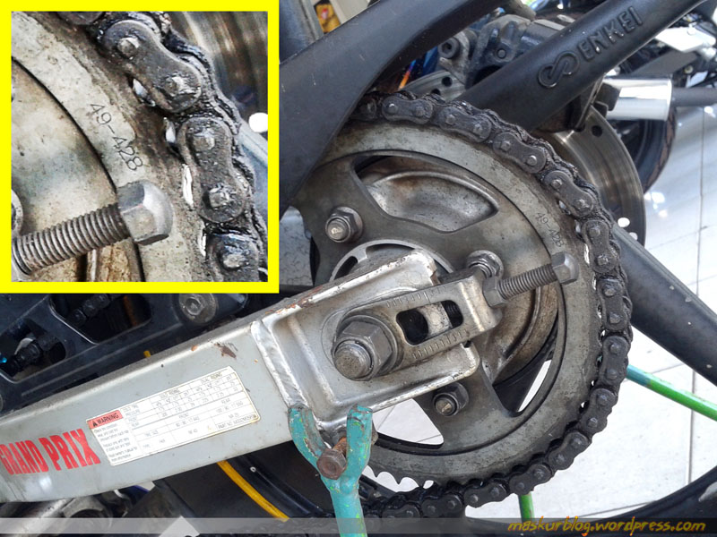 Ciri Ciri Rantai dan Gear Motor harus Ganti ~ Pagi Racing Sport