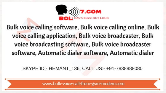 Bulk Voice Calling Software