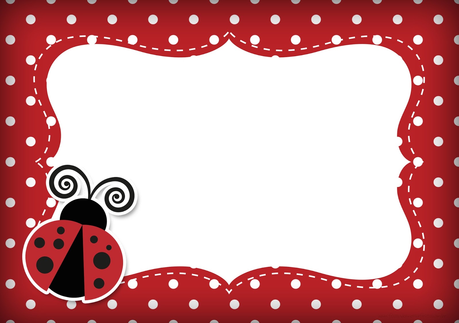 Ladybug Printable Tag Templates Sweet Ladybugs And Polka Dots: Free