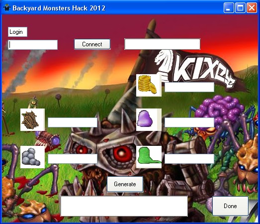 Hacks Cheats Download by RevHacks Team: Backyard Monsters Hack 2012