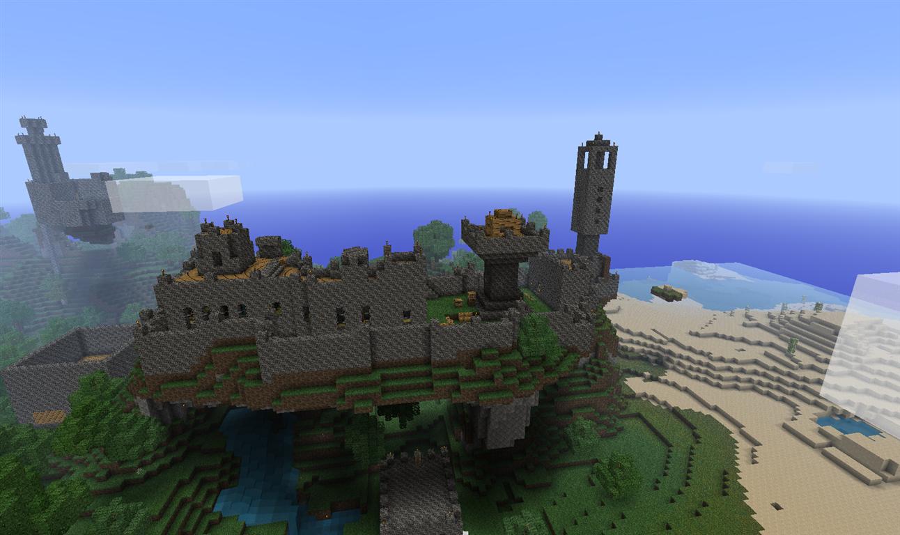 JD's Gaming Blog: Minecraft Creations: The Skyreach Plateau Fortress
