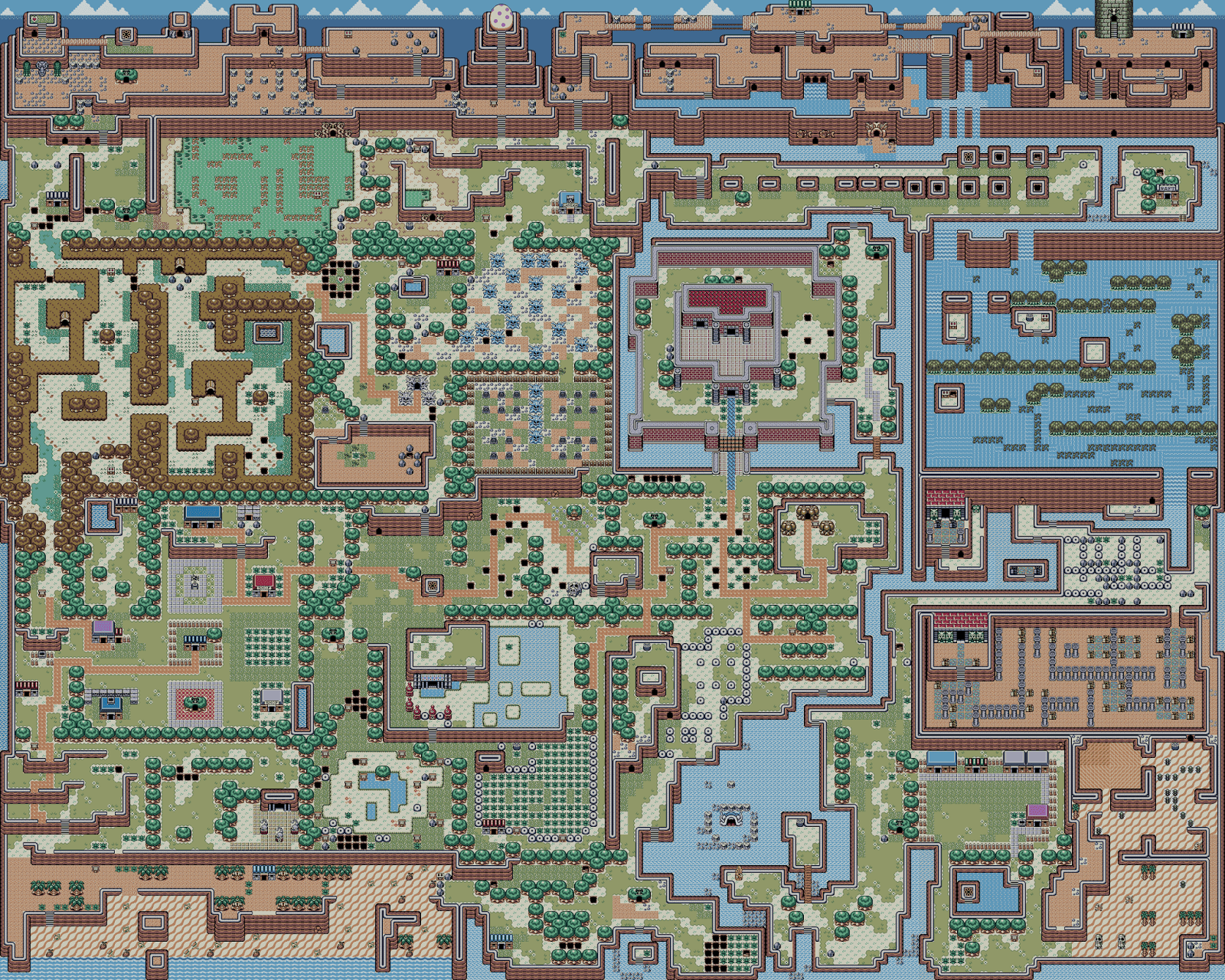 The Legend of Zelda: Los mapas de los diferentes Zeldas....