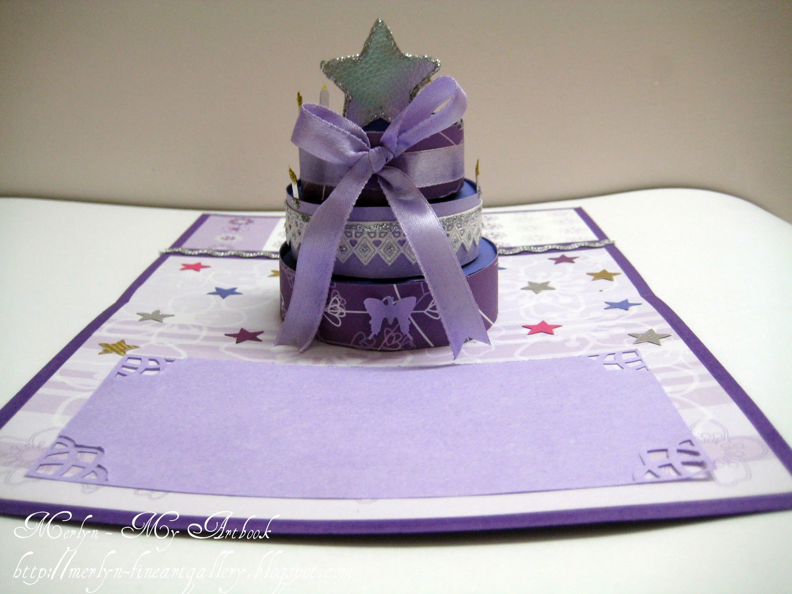 My Artbook: Three Tier Pop up Cake card
