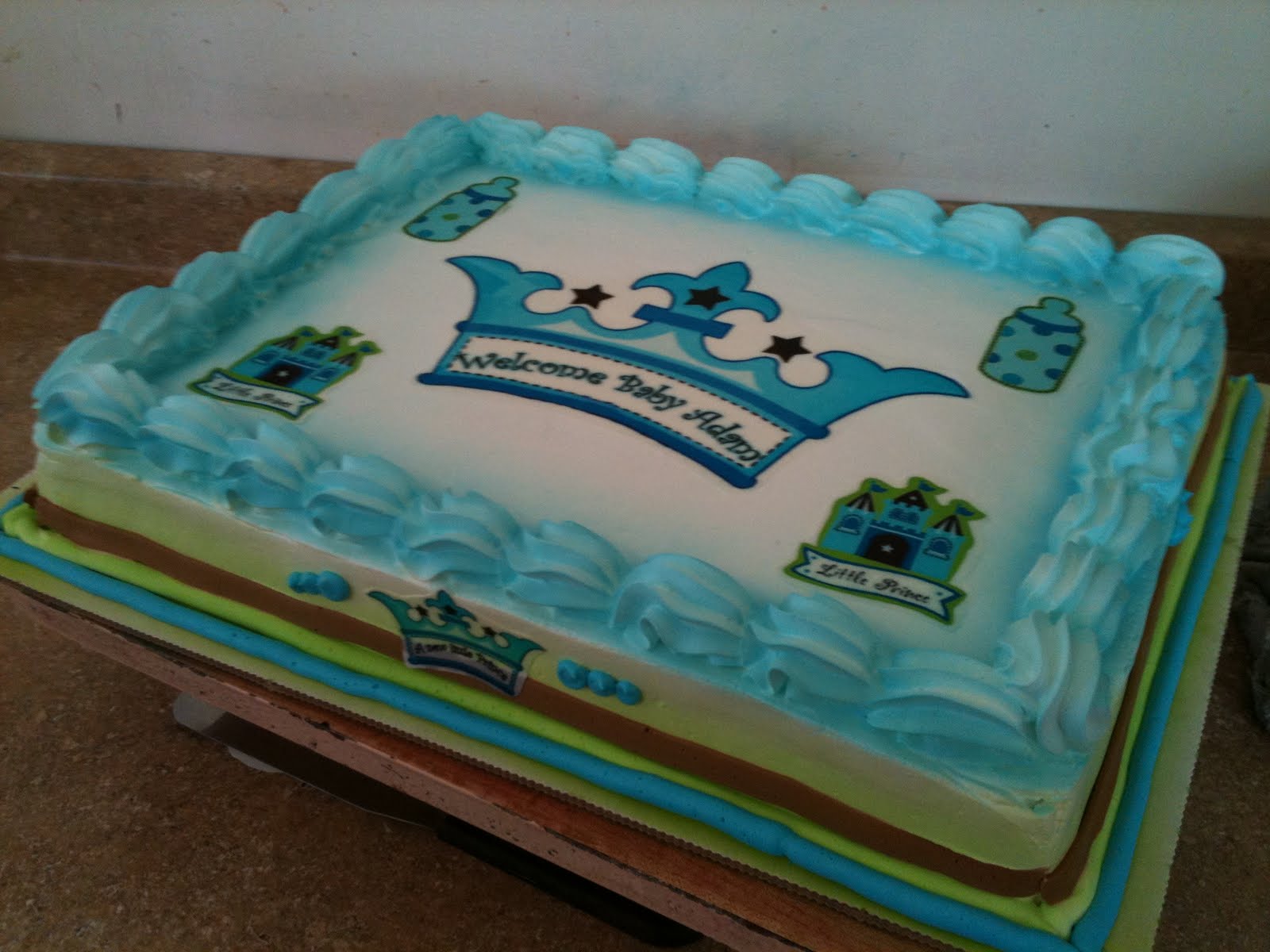 Hector's Custom Cakes: boy baby prince baby shower