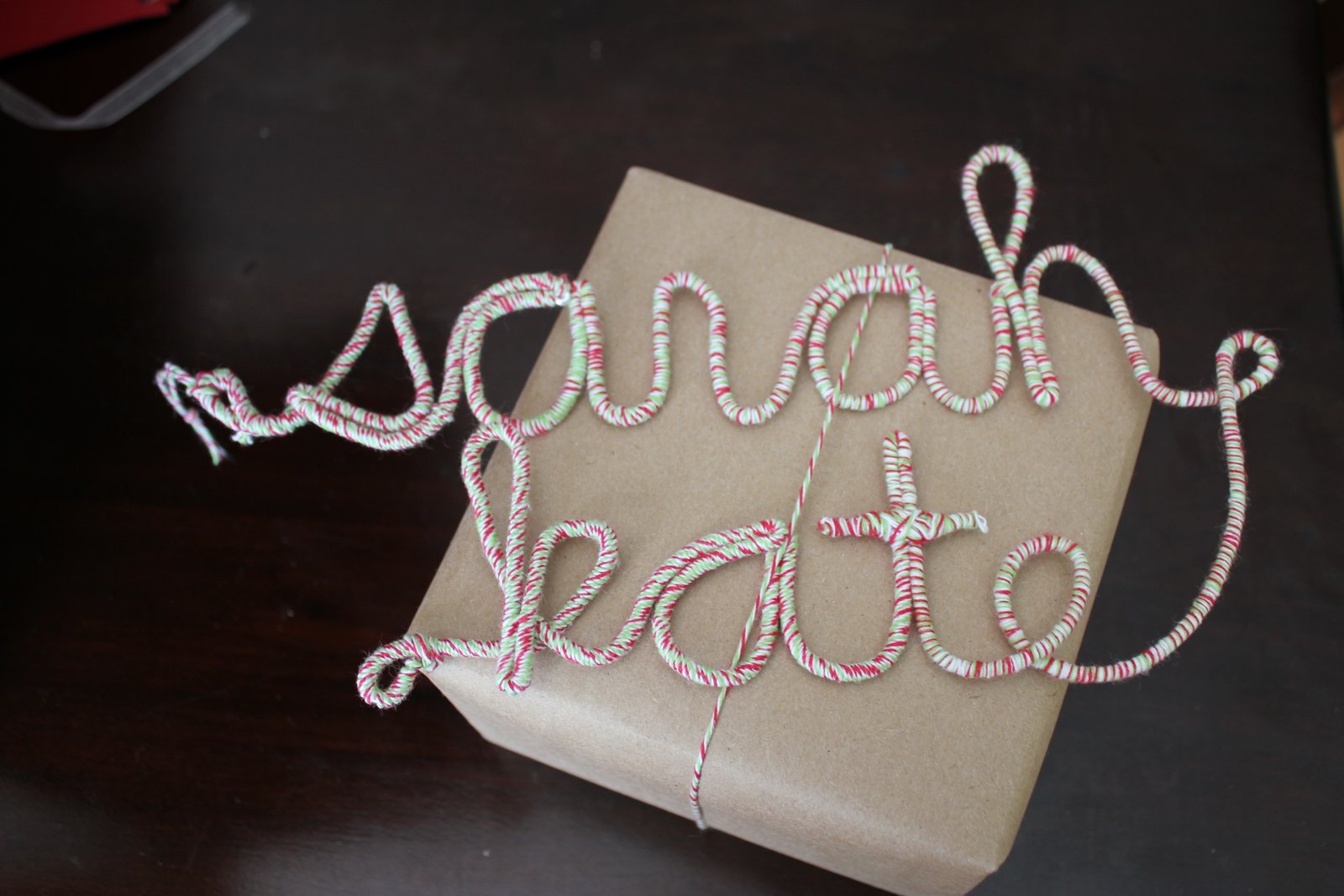 new every morning: Packages and Names...tied up with String!