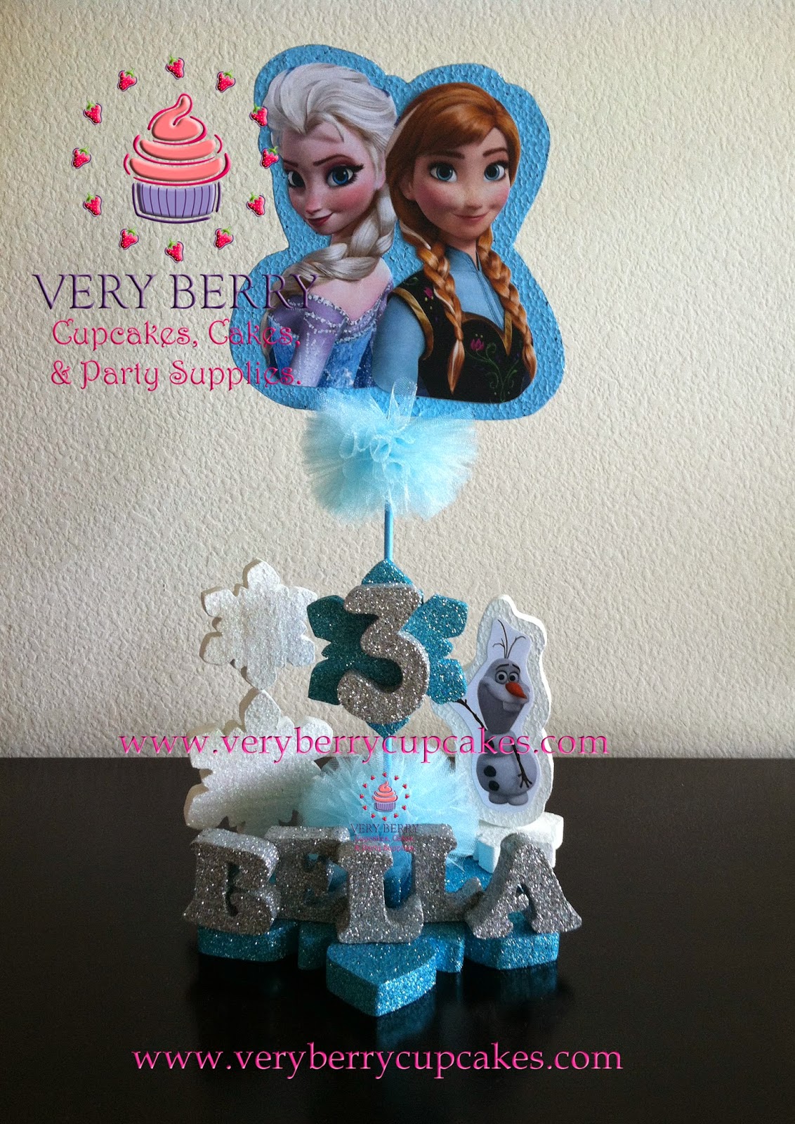 Veryberry Cupcakes: FROZEN CENTERPIECES/ PRINCESS ELSA CENTERPIECE ...