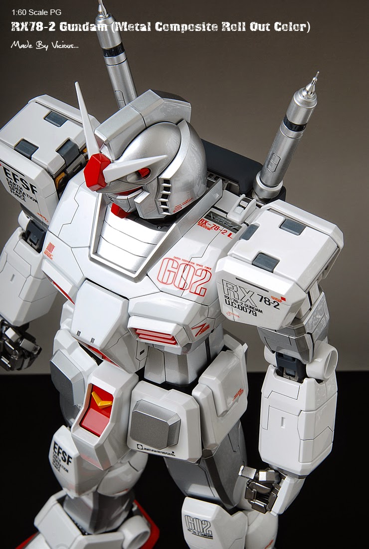 Custom Build: PG 1/60 RX-78-2 Gundam "Metal Composite Roll Out Color"