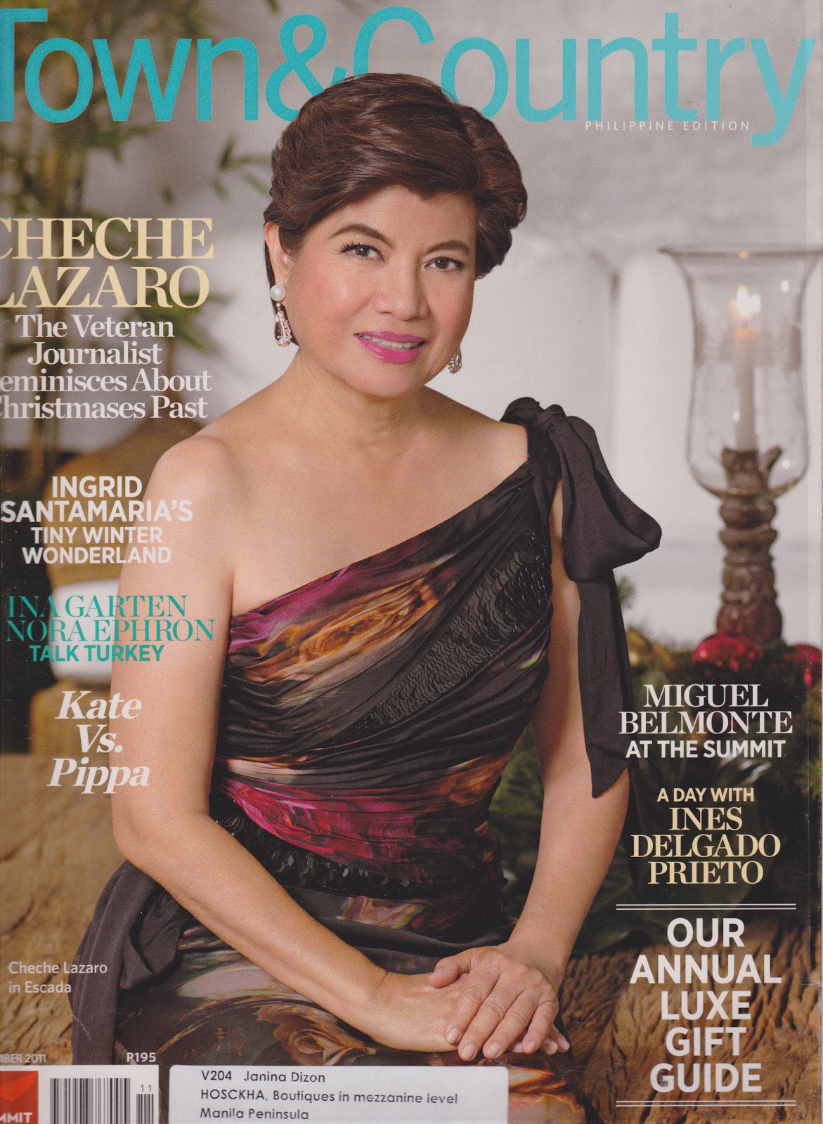 Because Candy Says So....: Cheche Lazaro Wears Jul B. Dizon.