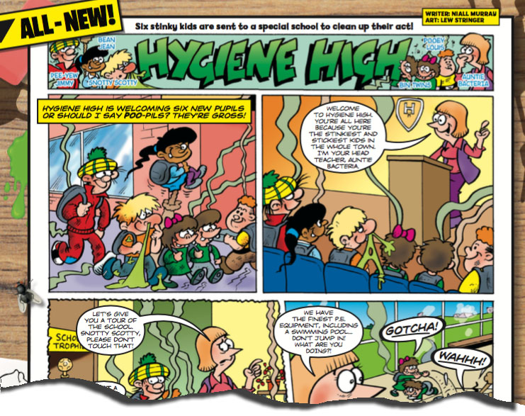 BLIMEY! The Blog of British Comics: New term at Hygiene High!