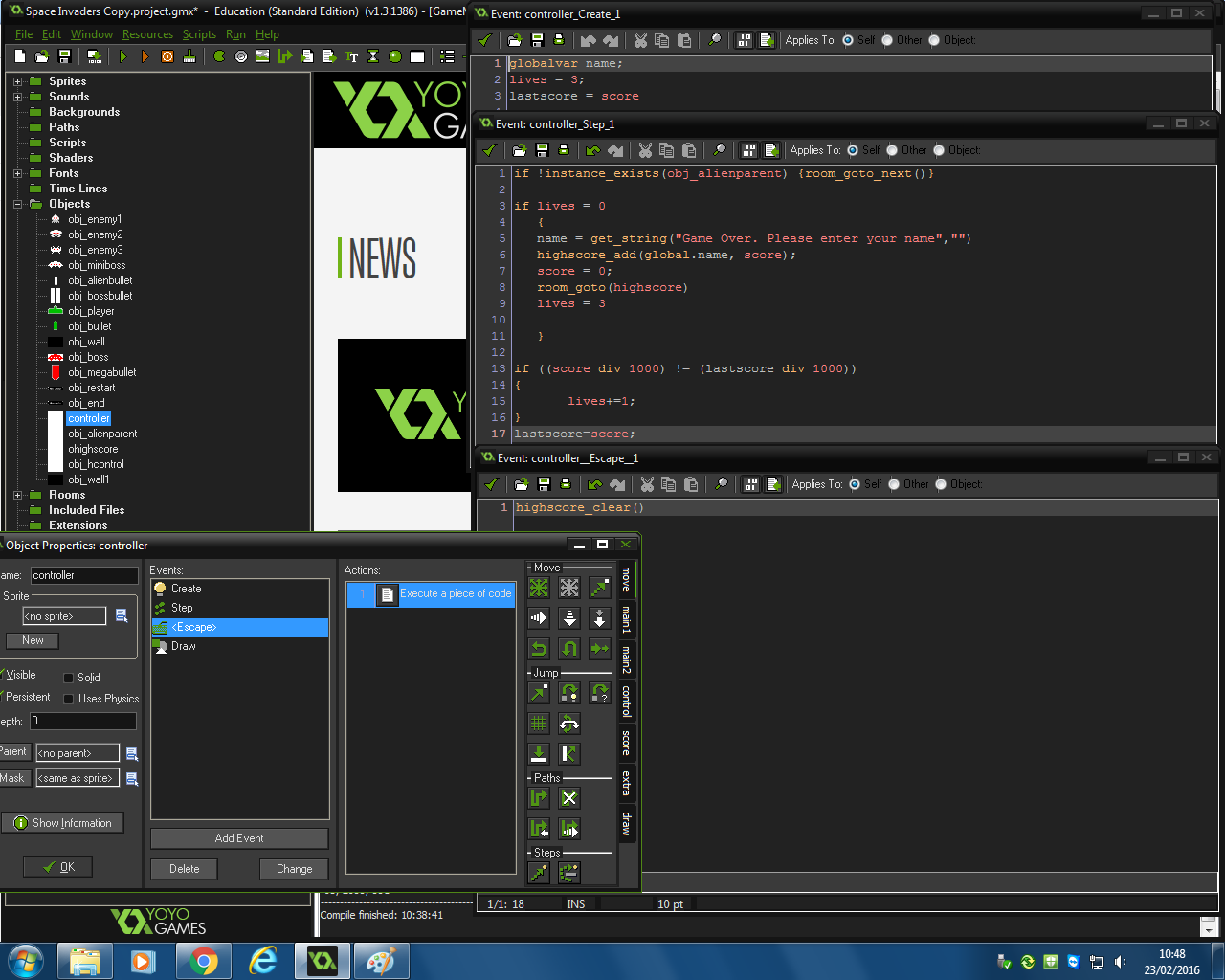 Josh's Game Design Blog: Object-Oriented Design Task 2