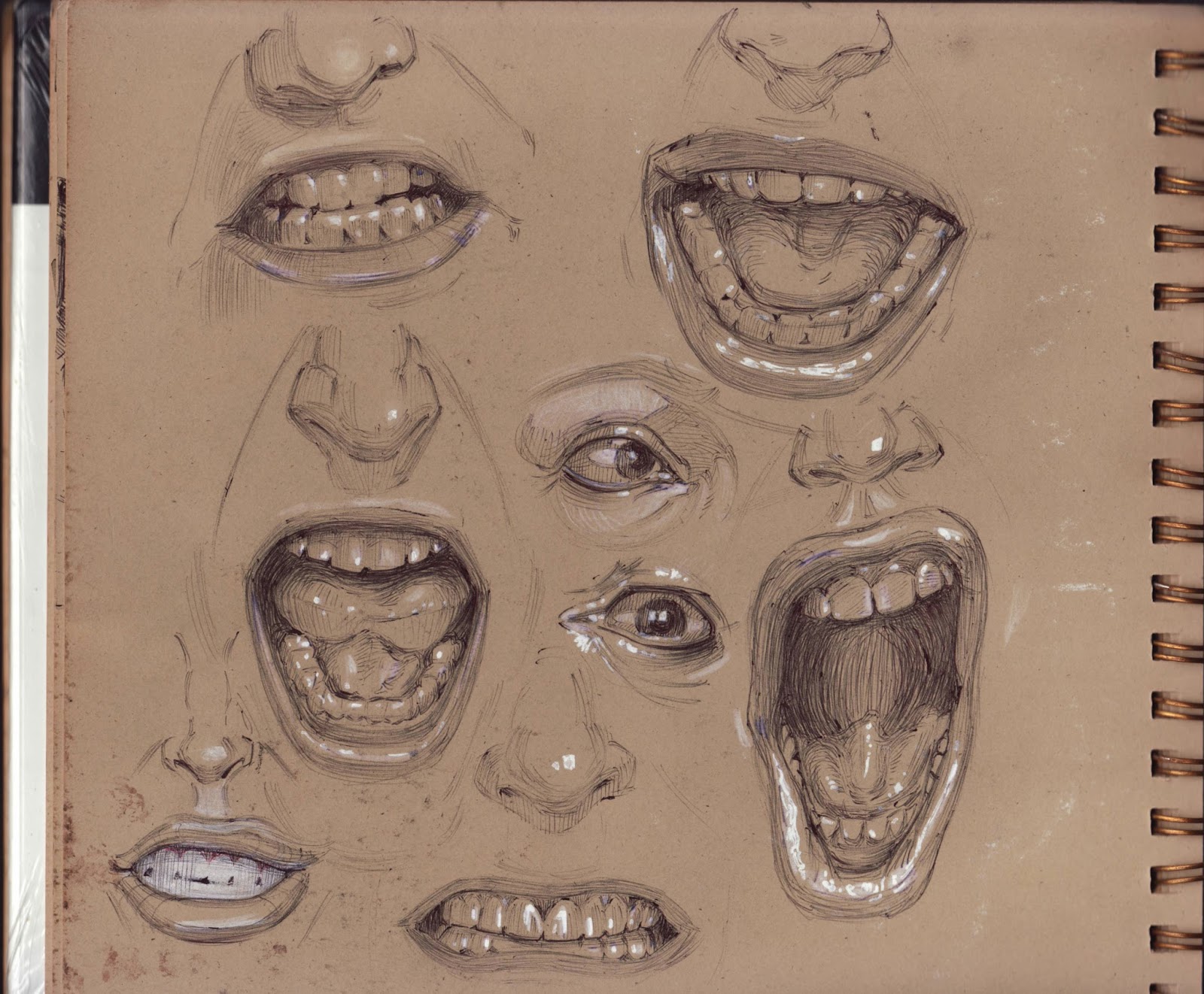 Tlacuilo's Sketches: Canson SketchBook (tone paper)