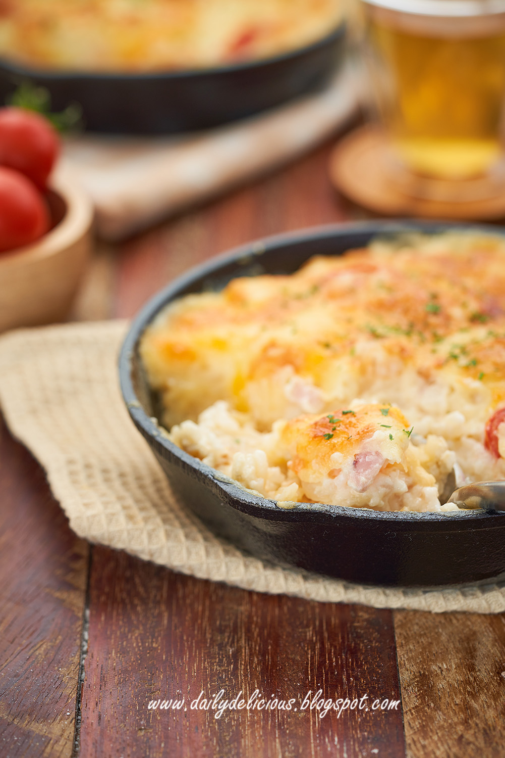 dailydelicious: Shrimp Doria (Rice with white sauce and shrimp)