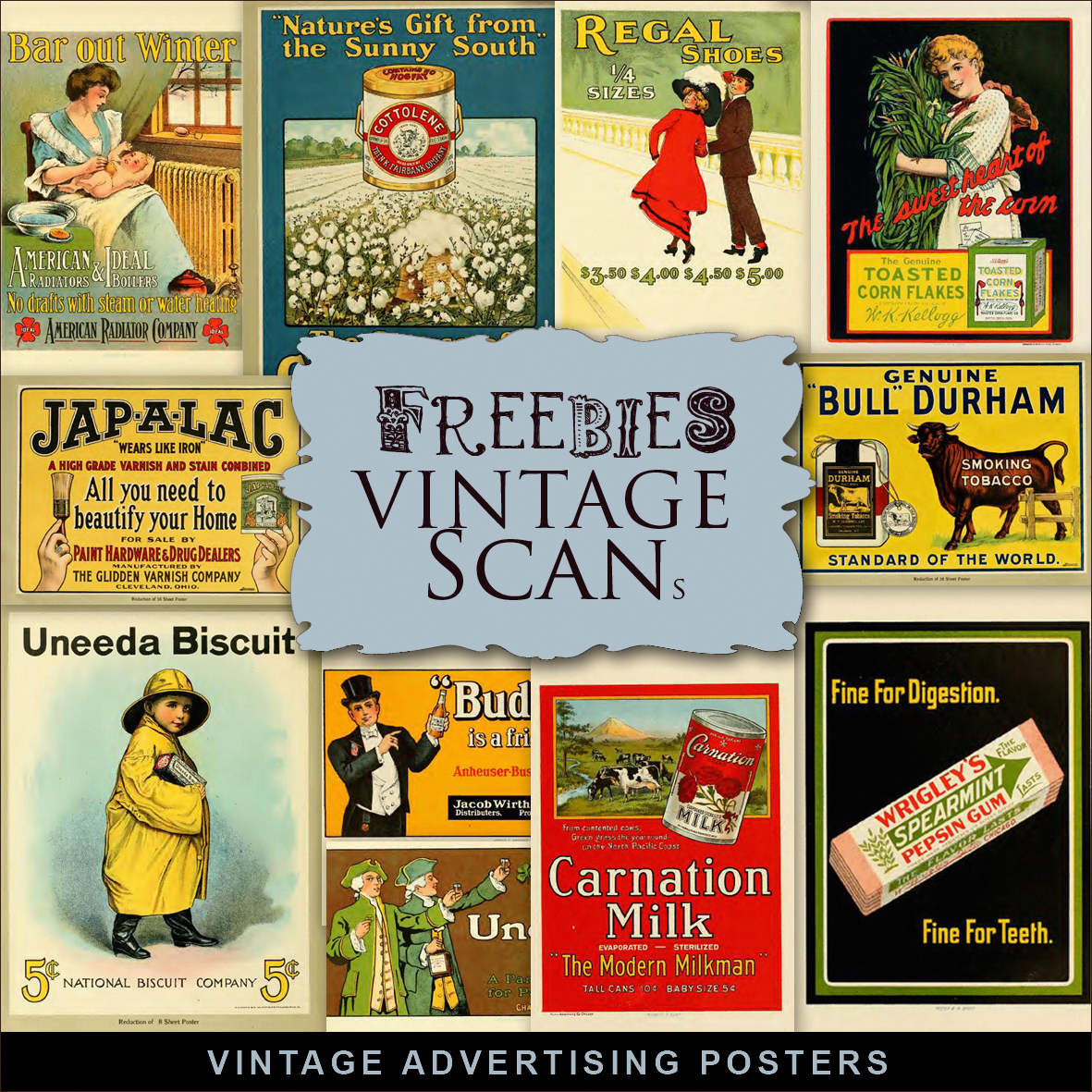 Freebies Kit of Vintage Posters:Far Far Hill - Free database of digital ...