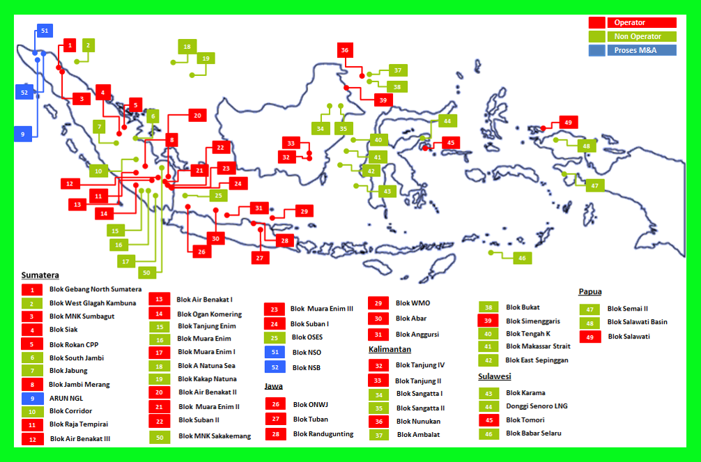 oil and gas working areas