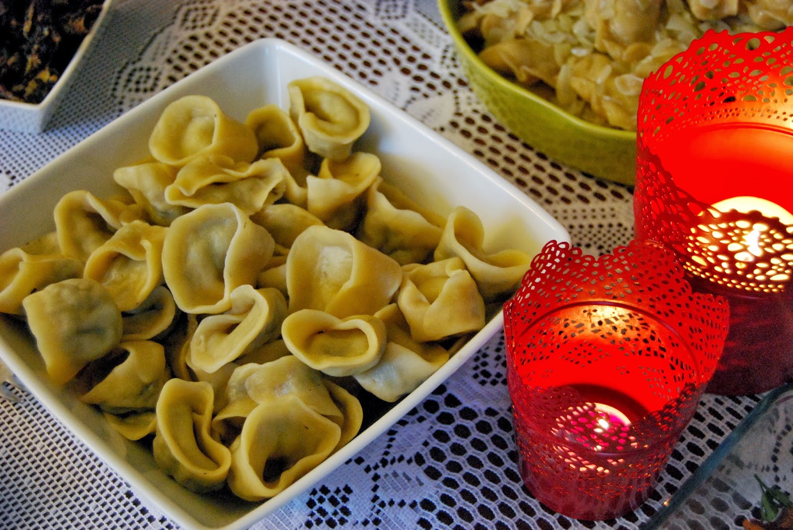 Gospodyni Miejska: Uszka z pieczarkami