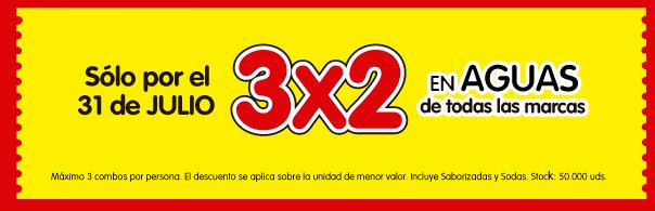 Ofertas y Promos en Argentina: Promo 3x2 en aguas supermercados DIA