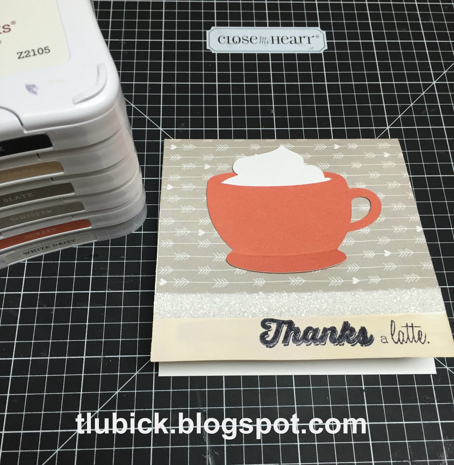 Scrap-Stamp-Share: Thanks a Latte card