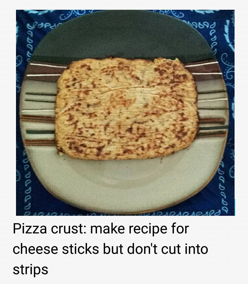Be Creatively Healthy: CAULIFLOWER BREAD STICKS or Pizza: Meal for One