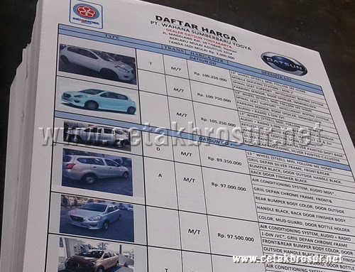 produk percetakan: cetak brosur mobil datsun