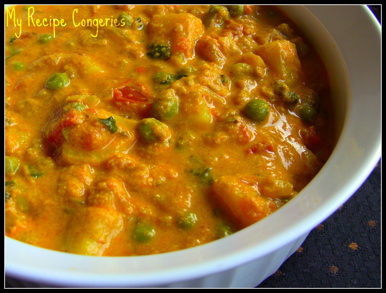 My Recipe Congeries: Potato Kuruma for vegetable briyani