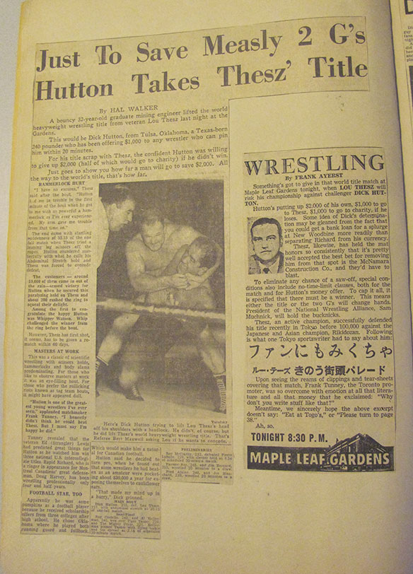 Maple Leaf Wrestling: August 2018